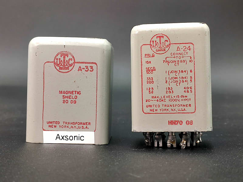 UTC A-24 Transformer UTC A-33 Magnetic Shield from 1970 API | Reverb