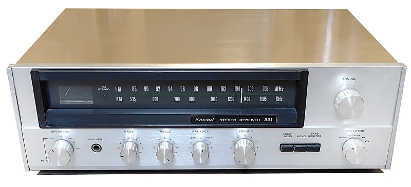 Vintage Sansui 331 Stereo Receiver Amplifier | Reverb