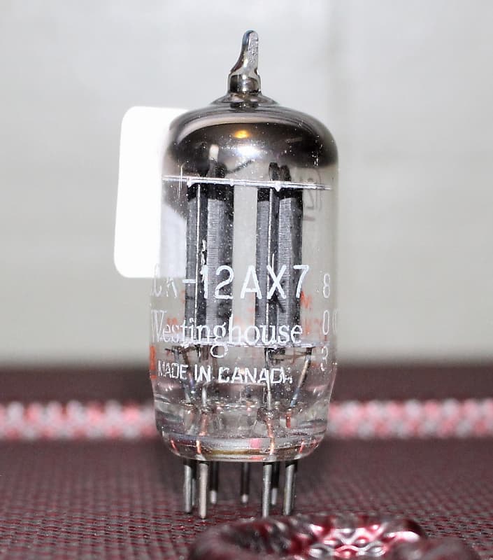 WESTINGHOUSE JCK 12AX7 (JAN CANADA) ECC83 LONG BLACK | Reverb Canada