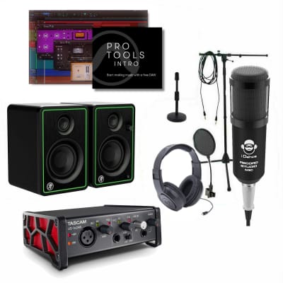 Home Studio Recording Bundle Set Mackie Monitors Tascam w/ | Reverb
