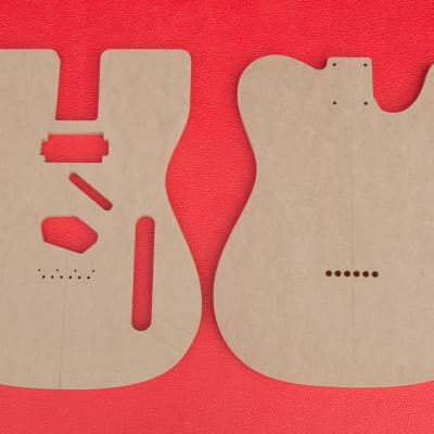 Telecaster Body Guitar Router Templates w/Neck Humbucker PAF | Reverb