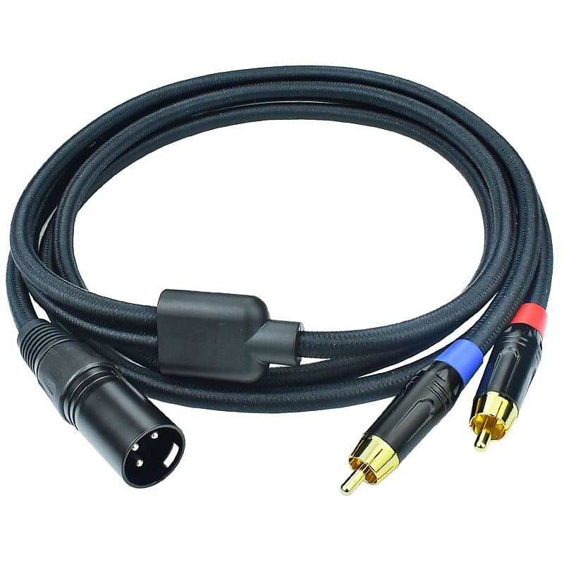 2 Rca To Xlr Male Y Splitter Cable, 10Feet Dual Rca To Xlr | Reverb