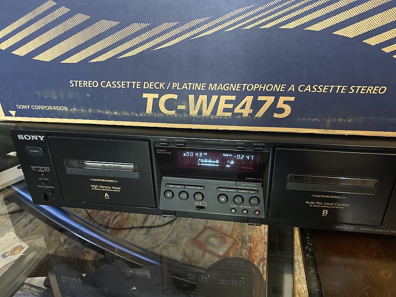 Sony deck cassette Tc-wE475 Mid2000 - Black | Reverb