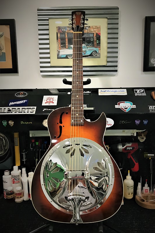 2004 Dobro DW90C Resonator Guitar - Vintage Cherry Sunburst | Reverb