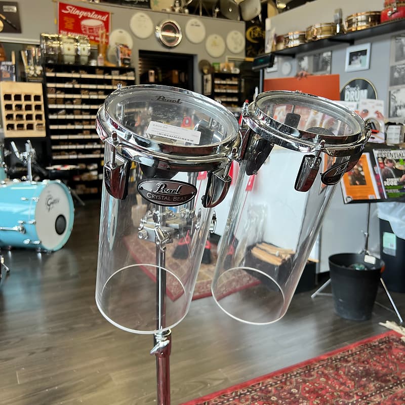 Crystal Beats Rocket Toms on Stand | Reverb