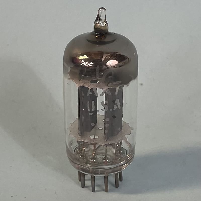 1960 General Electric 12AX7 ECC83 Vintage GE Long Plate | Reverb