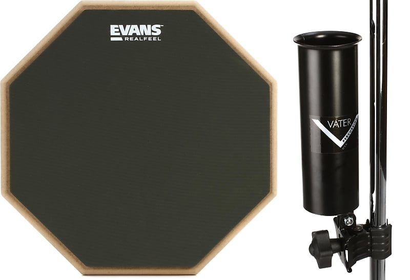 Evans RealFeel 2-Sided Pad - 12 inch Bundle with Vater | Reverb