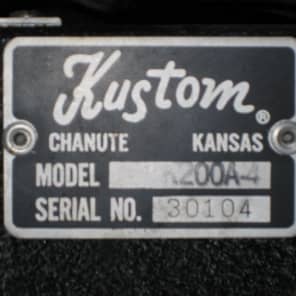 Kustom K200A-4 John Fogerty Guitar Amp late-60s - Stu Cook | Reverb
