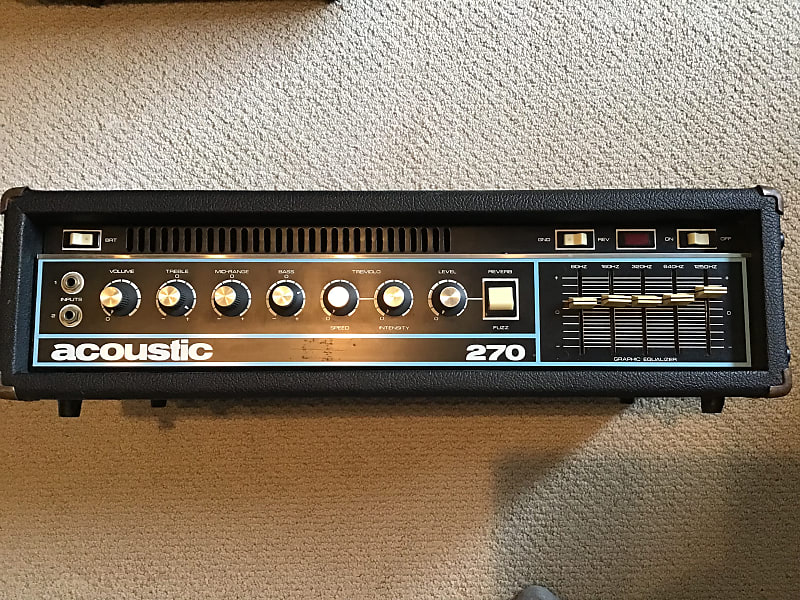 Acoustic Control Corp 270. Guitar amp head 70s - Black Tolex | Reverb