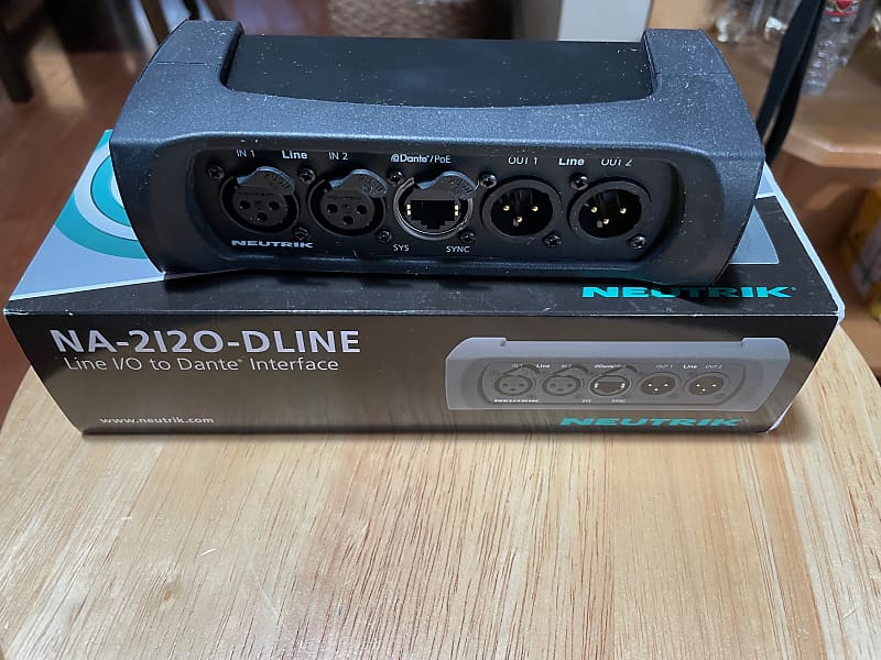 Neutrik NA-2120-DLINE Line I/O to Dante Interface | Reverb