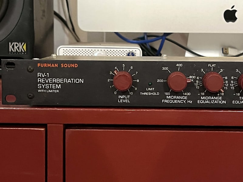 Furman rv-1 1991 - black w/ red knobs | Reverb