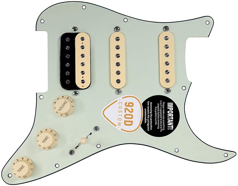 920D Custom Fiesta Pickups Loaded MINT GREEN Pickguard for | Reverb