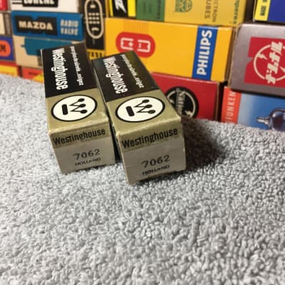 2 NOS 7062 E180CC Pinched Waist Preamp Audio Tubes ~ Grail | Reverb