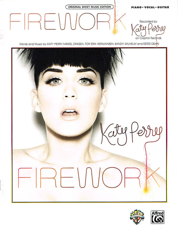Firework Piano Vocal Guitar Katy Perry Original Sheet Music Reverb