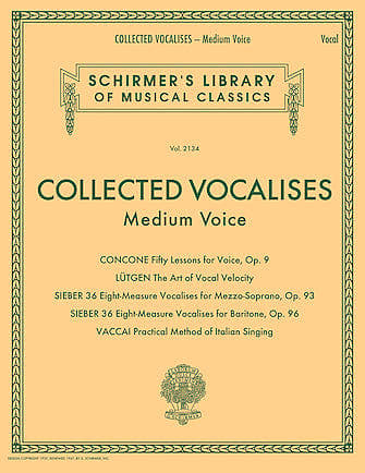Collected Vocalises: Medium Voice - Concone, Lutgen, Sieber, | Reverb