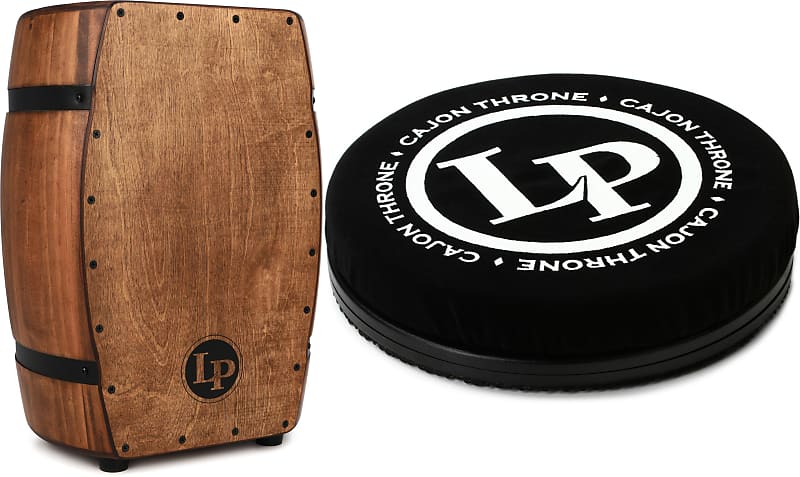 Latin Percussion Matador Whiskey Barrel Cajon - Tumba Bundle | Reverb