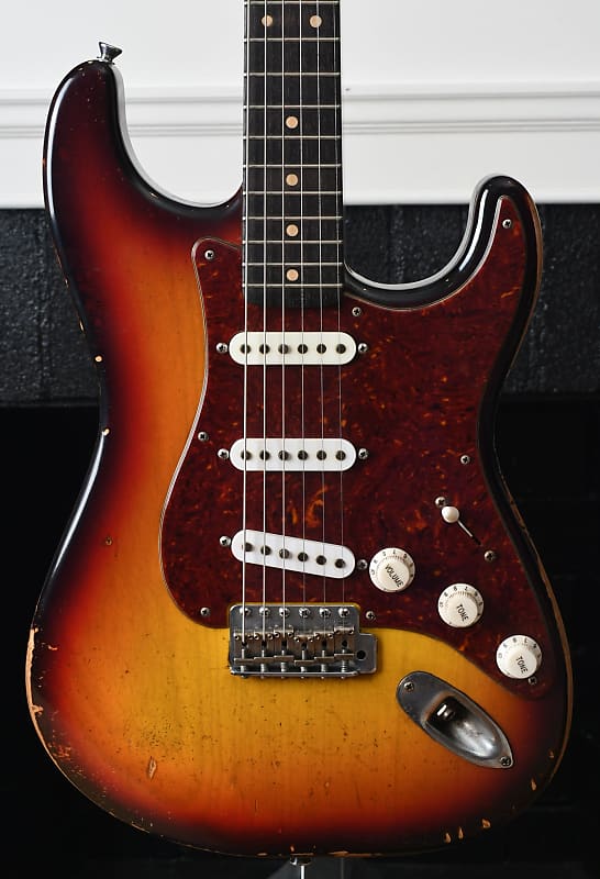 2021 Nacho Stratocaster Sunburst Tortoise pickguard #2265 | Reverb