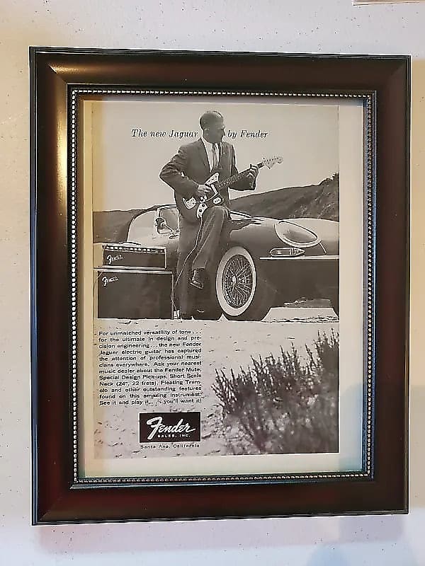 1962 Fender Guitars Promotional Ad Framed Fender Introduction | Reverb