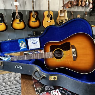 Vintage 1977 Guild G212SB 12 String Acoustic Guitar W/ | Reverb