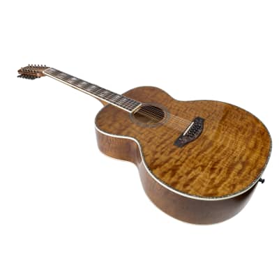 TARIO 12 Strings Acoustic Jumbo Body Guitar Quilted Maple | Reverb