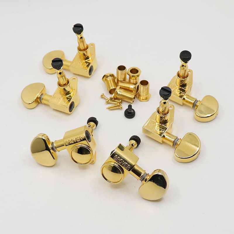 Grover Locking Tuner Set, Gold | Reverb