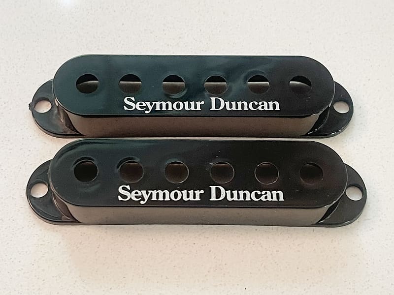 2 Black Seymour Duncan Logo Single Coil Stratocsdter | Reverb UK