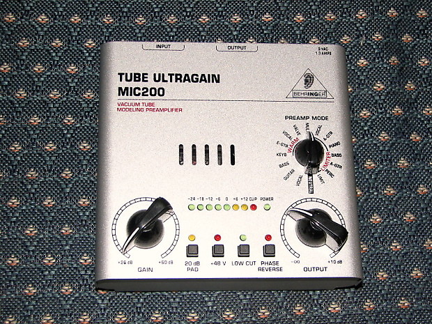 Behringer Ultragain Mic200 Tube Preamp with power adapter | Reverb
