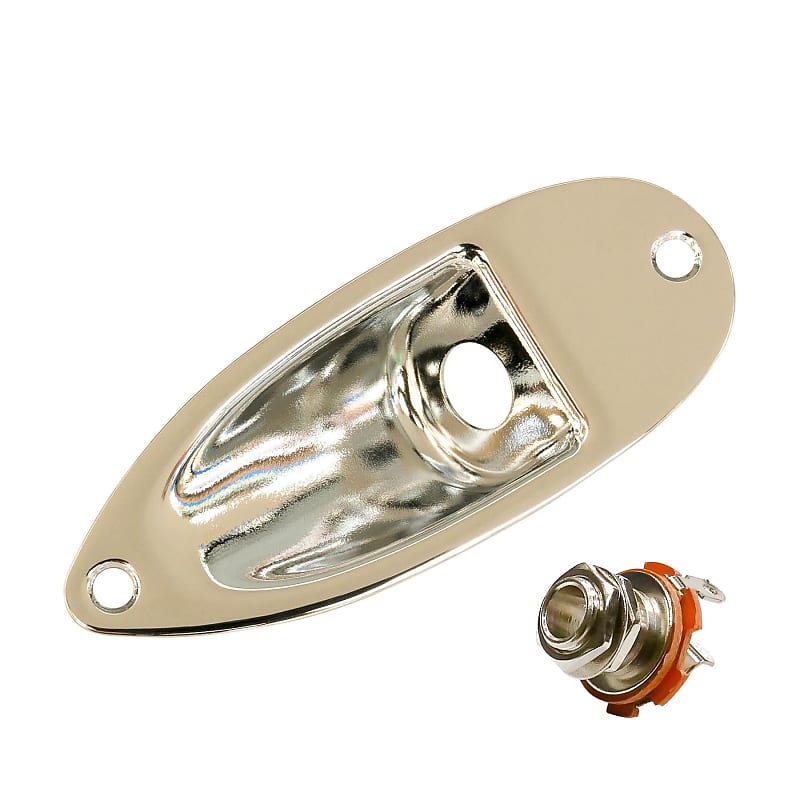 Stratocaster Compatible Jack Plate & 1'4 Mono Output Jack | Reverb