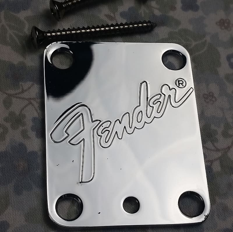 Strat Plus 1987/90 Chrome Neck Plate, Micro-Tilt, Very Good | Reverb