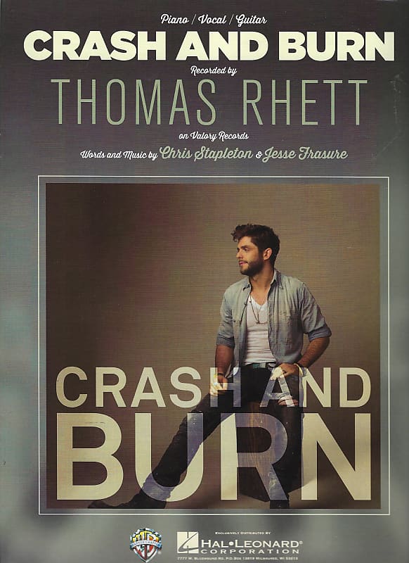 Thomas Rhett Crash and Burn Sheet Music | Reverb