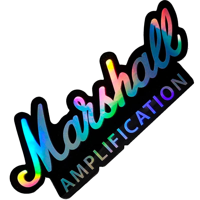 MARSHALL AMPLIFICATION HOLOGRAPHIC STICKER INSANELY RARE | Reverb UK
