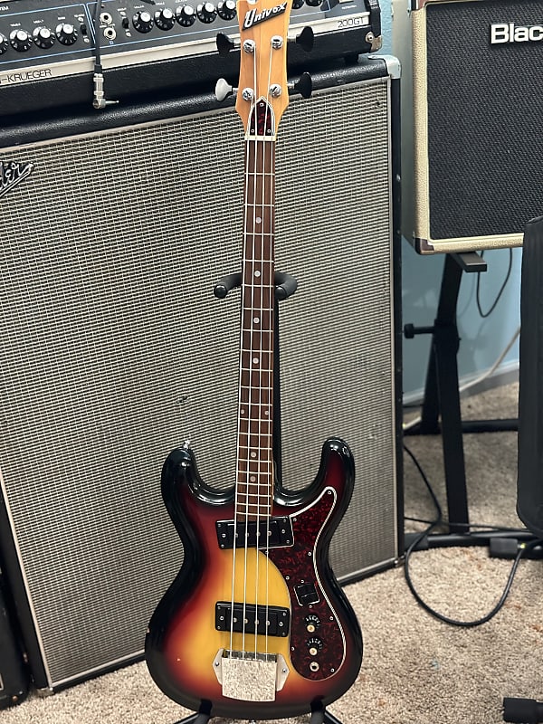 Univox Hi-Flier Bass Phase 1 1968 - Sunburst | Reverb