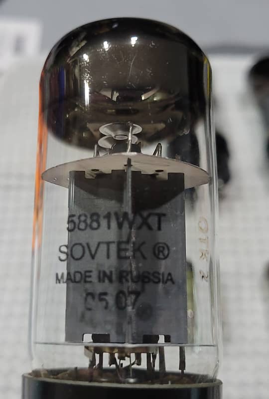 Sovtek 5881WXT Power Tube, Matched Pair Sovtek Early 2000s | Reverb