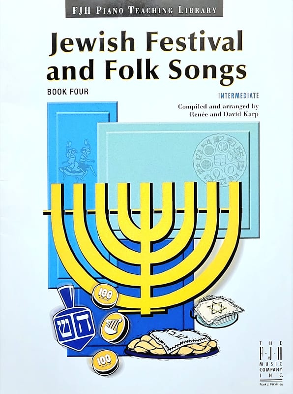 Jewish Festival and Fold Songs - Book 4 - Intermediate Piano | Reverb
