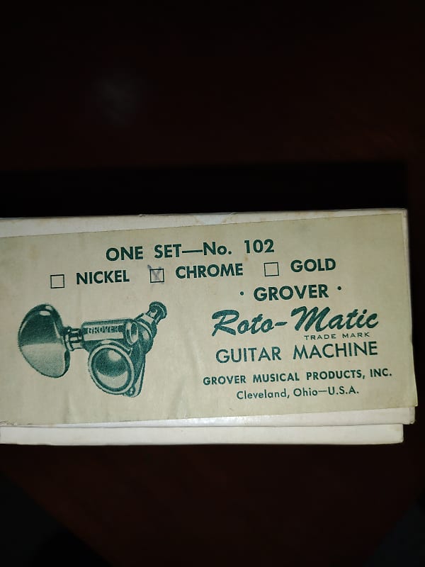 Grover Tuners Model 102 1990's - Chrome | Reverb