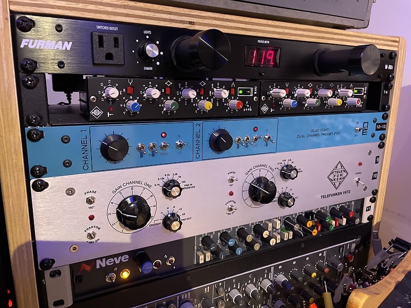 Custom Racked pair of vintage Quad Eight Dual Channel | Reverb