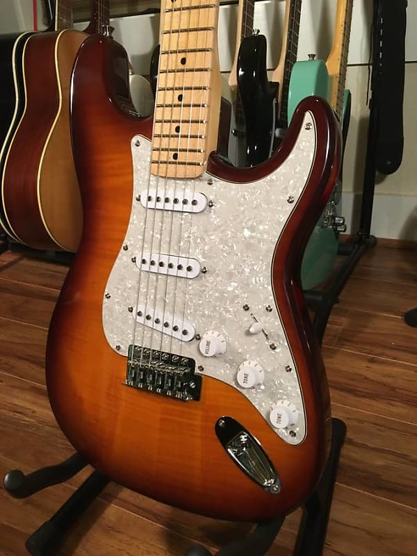 Custom Stratocaster Style Electric Guitar | Reverb