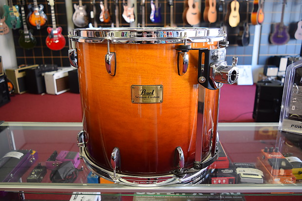 Pearl Session Custom Maple Tobacco Fade 16" Tom w/Optimount | Reverb