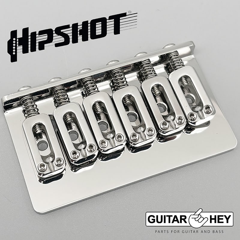 NEW Hipshot 6 String Hardtail Fixed Bridge .430 Spacing - | Reverb