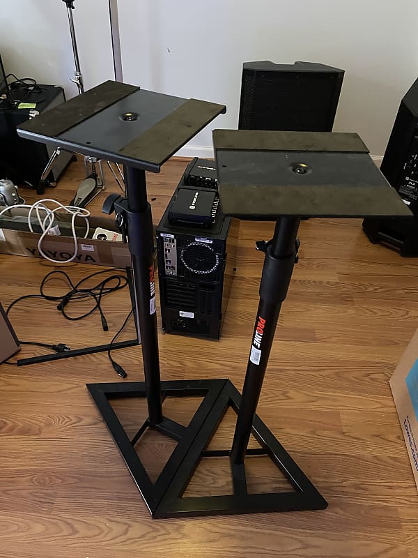 Proline Adjustable Studio Monitor Stand - Pair Black | Reverb UK