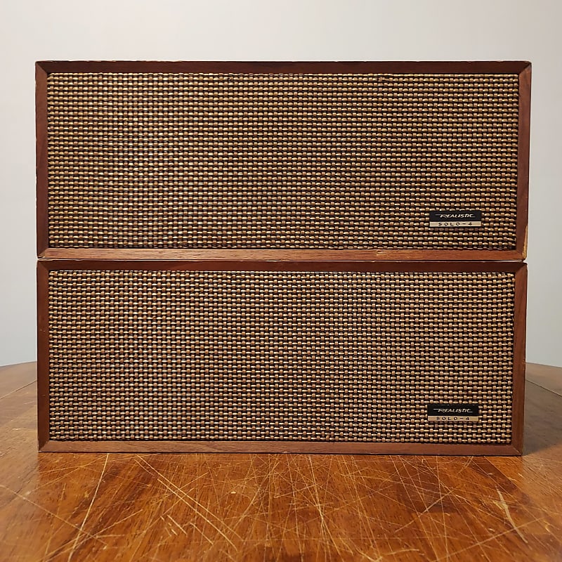 Vintage Realistic Solo 4 Speakers Tested/Working | Reverb