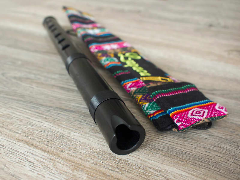 Awesome UtraProfessional Lupaca Quena in ebony in F | Reverb