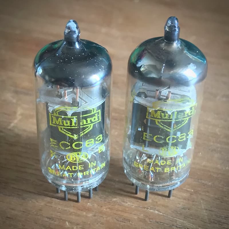 Pair of vintage 1960’s Mullard ECC83 / 12AX7 preamp valves / | Reverb