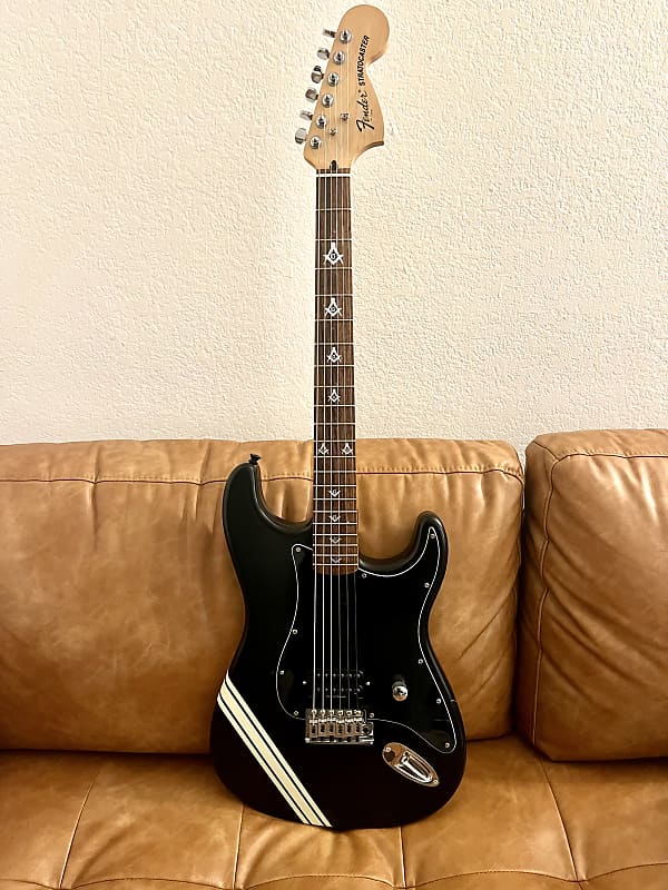 Tom DeLonge Box Car Racer Strat - Black | Reverb