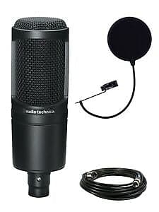 Audio Technica AT2020 Condenser Studio Microphone Bundle with | Reverb