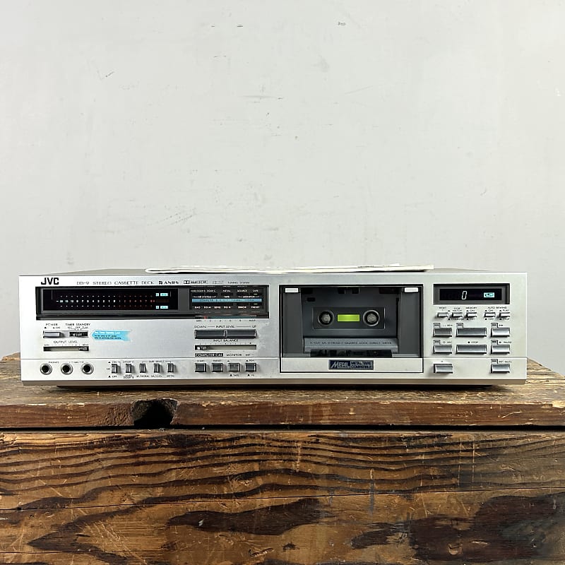 JVC DD-9 3-Head Stereo Cassette Deck 1980's - Silver | Reverb