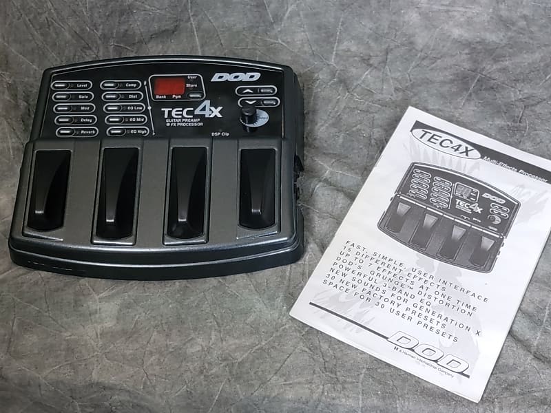1999 DOD TEC4X Multi Effects Processor With Manual, FREE | Reverb