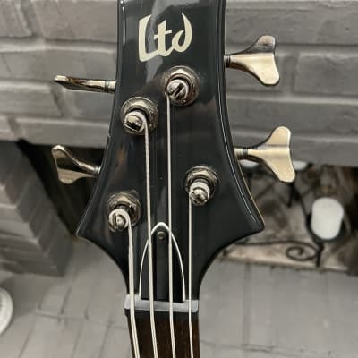 LTD by ESP B-10 Black Electric Bass Guitar | Reverb