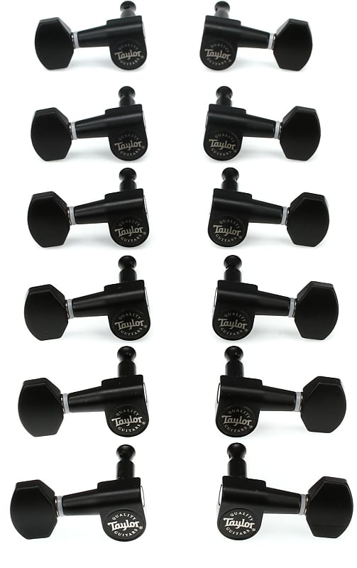 Taylor 12-string Guitar Tuners 1:18 Ratio - Satin Black | Reverb