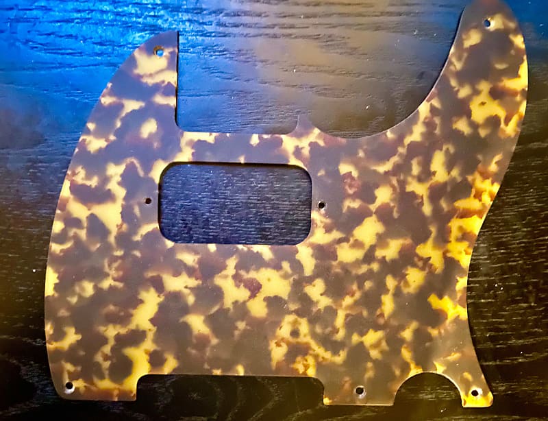 Warmoth Yellow Tortoise Telecaster Pickguard (Humbucker, 5 | Reverb